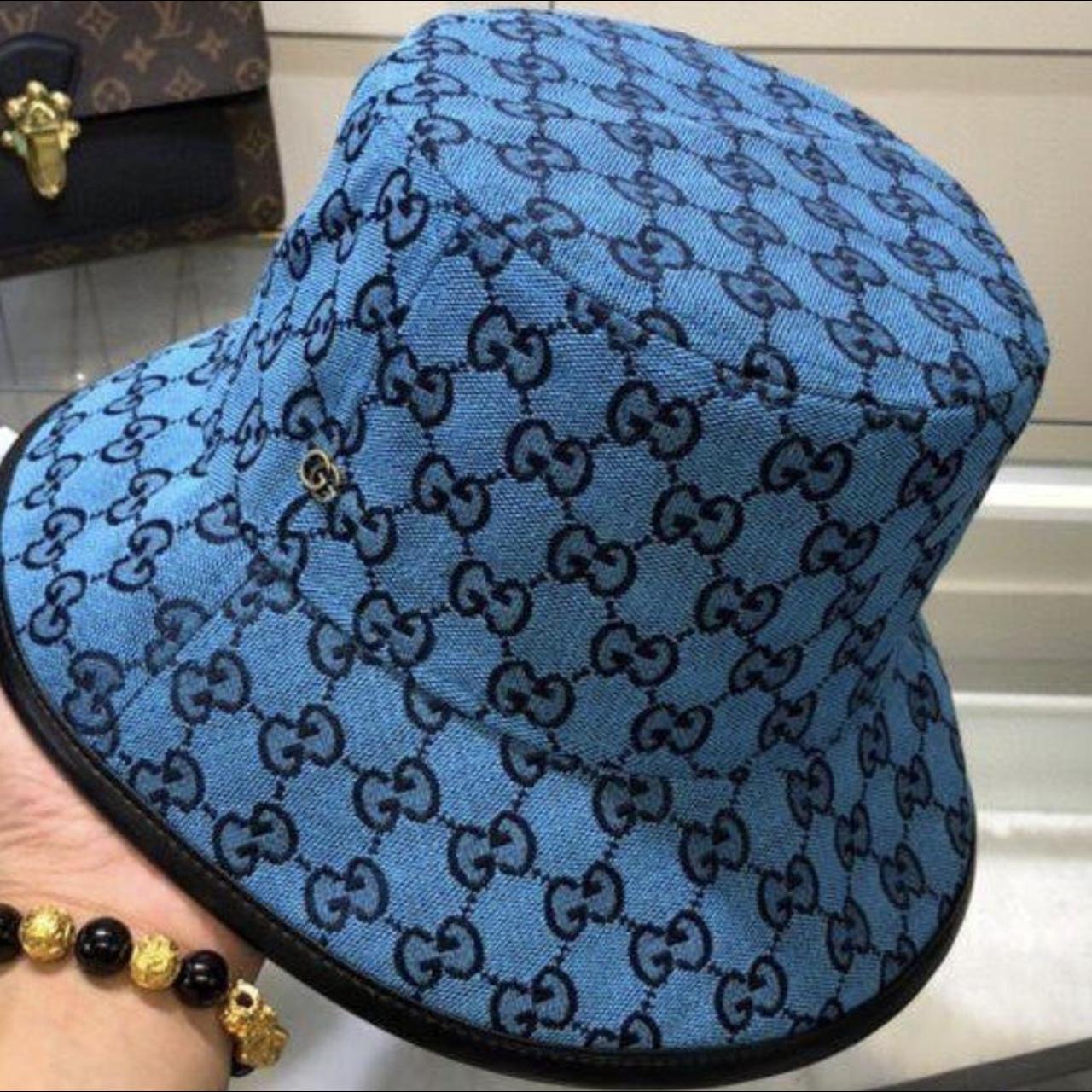 Gucci Men's Blue Hat | Depop