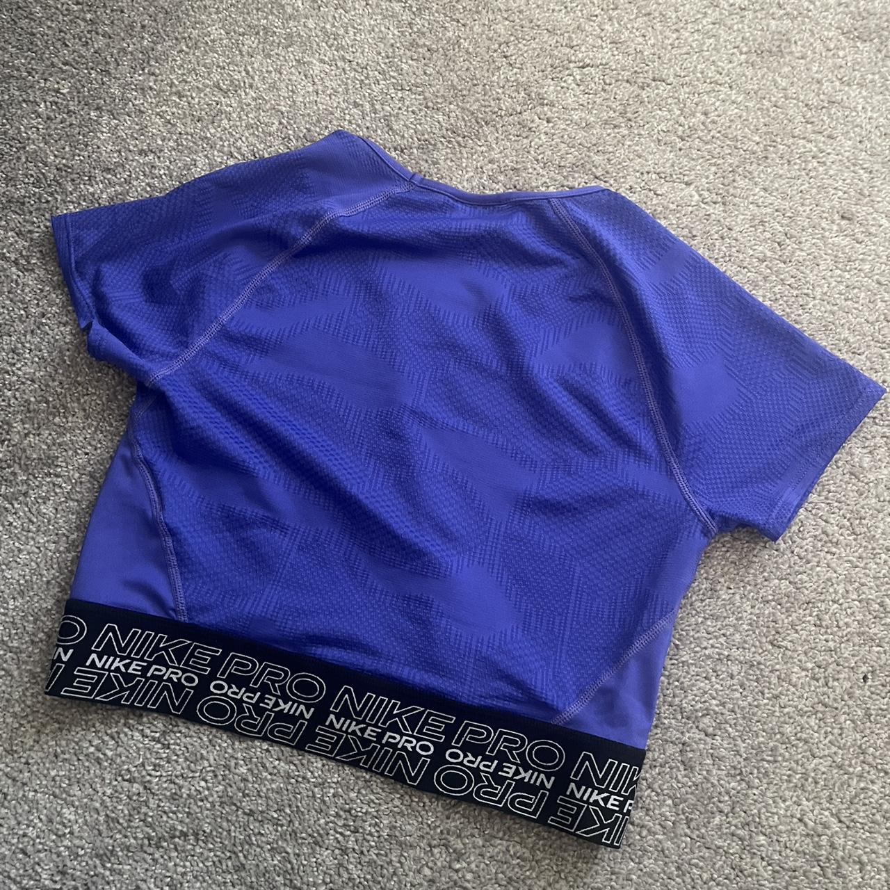 Nike Womens Purple Crop Top Depop