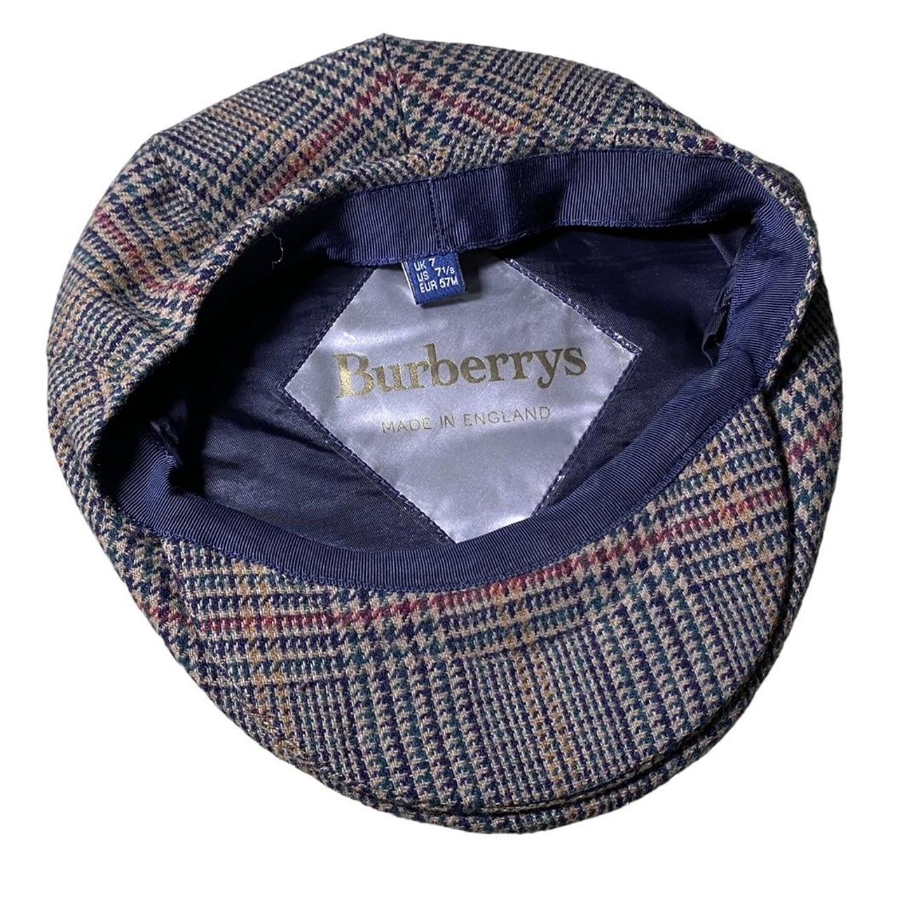 Vintage Burberrys Luxury Wool Cap Size: 7 1/8 20”... - Depop