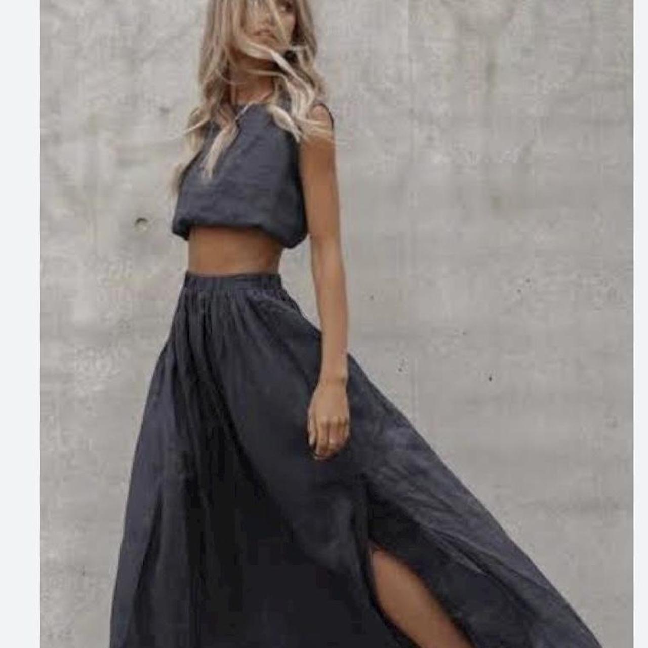 Dissh Dylan black linen two piece set. | Depop