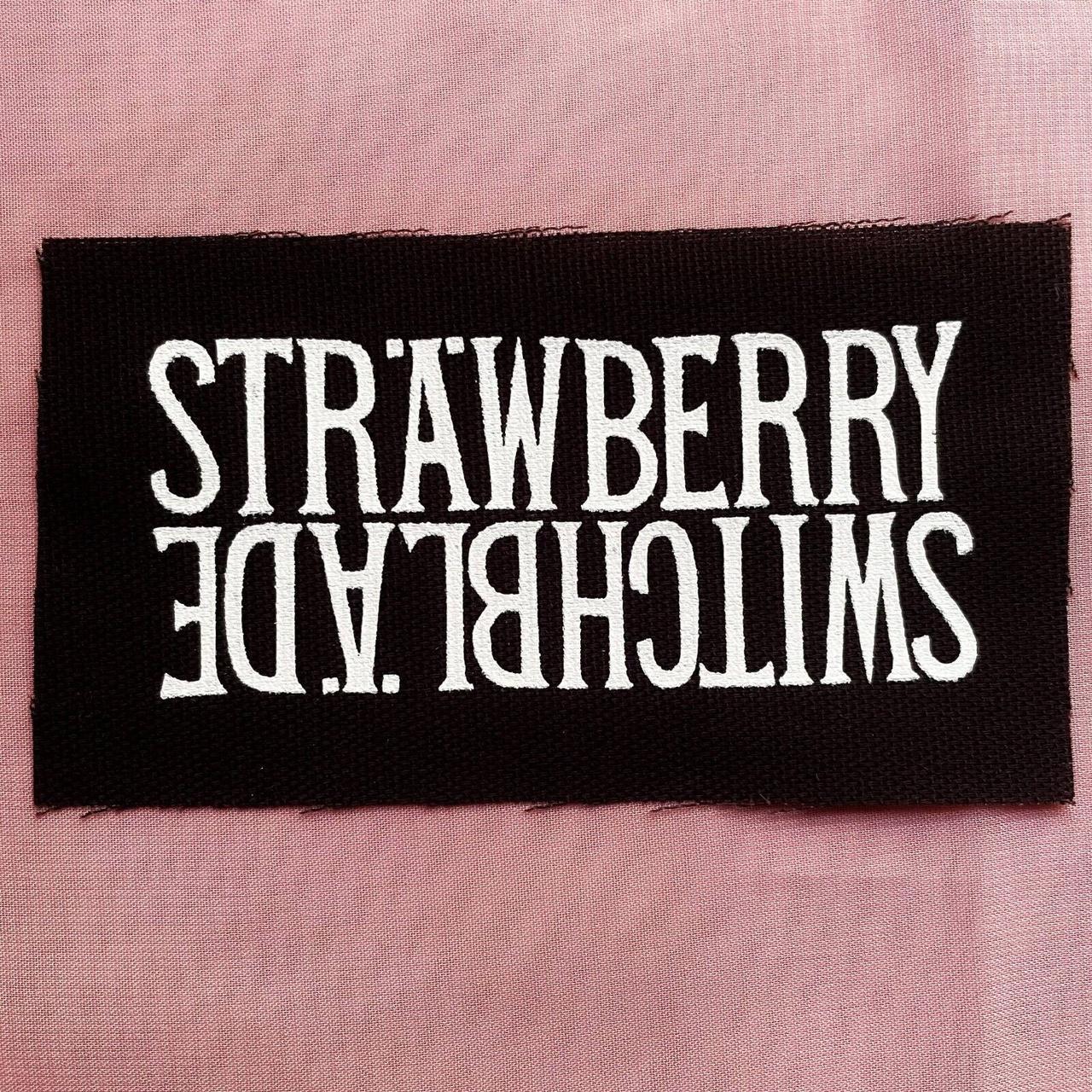 Strawberry switchblade patch Hand made with heat... | Depop