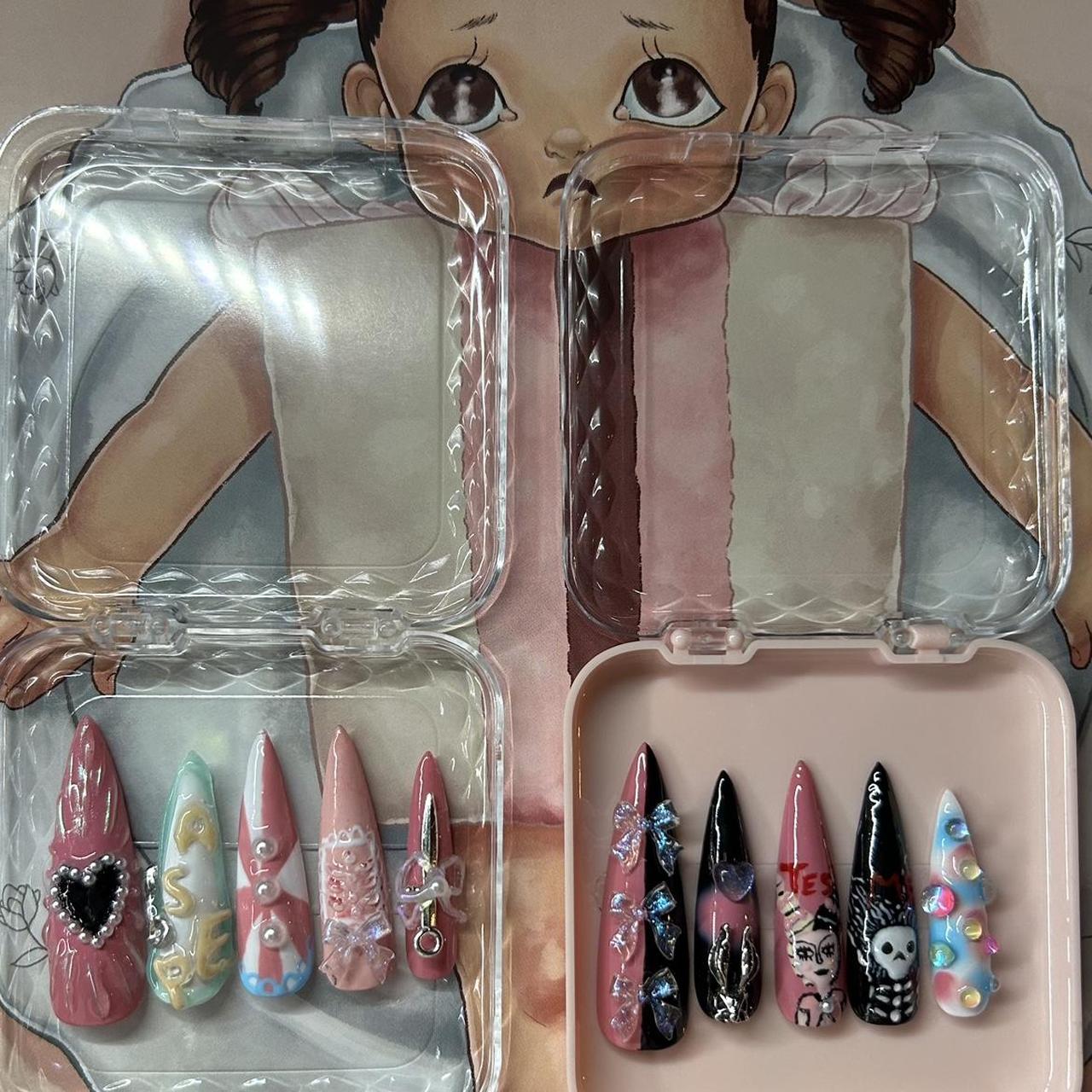 Custom Melanie Martinez K-12 nails 💒 🌟DONT BUY... - Depop