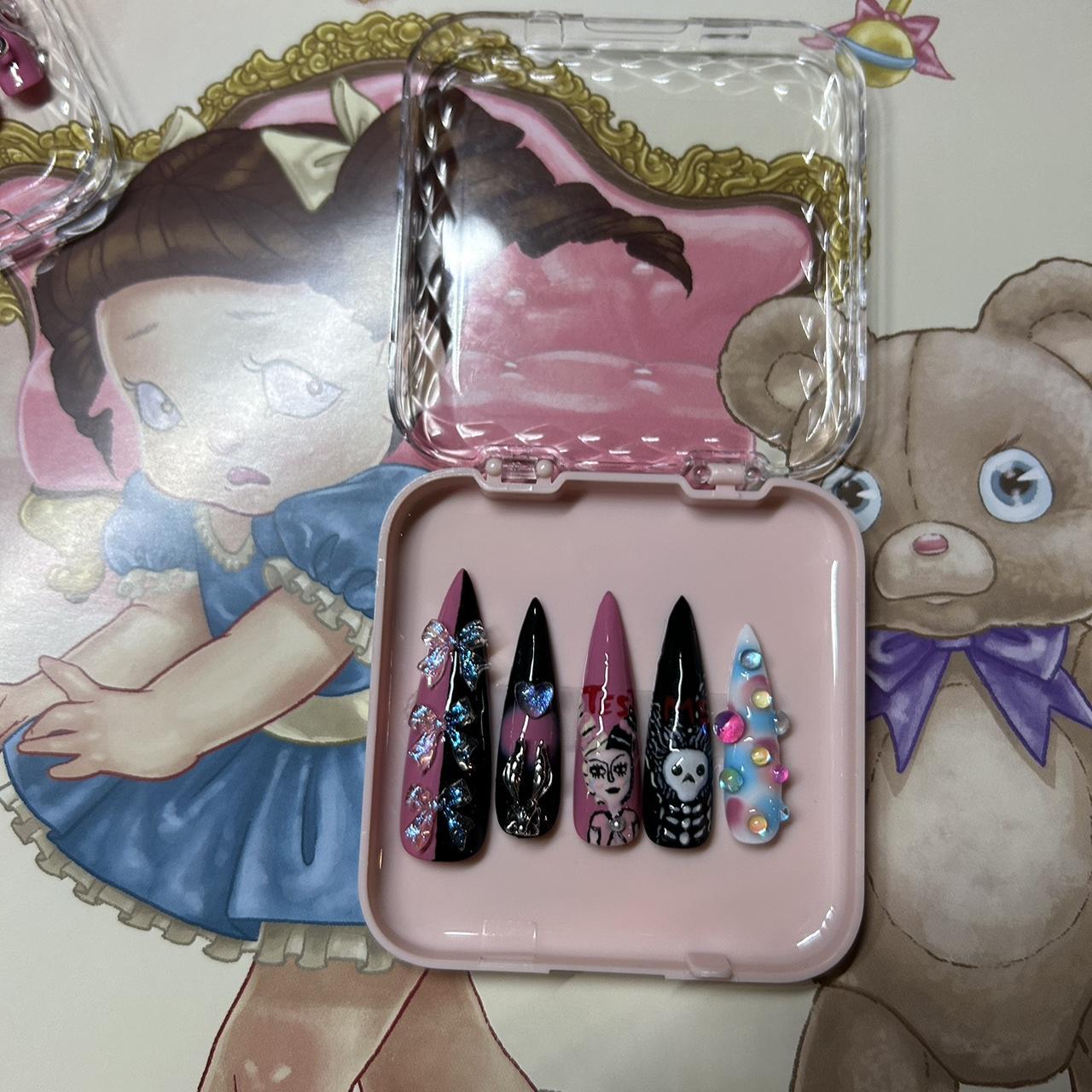 Custom Melanie Martinez K-12 nails 💒 🌟DONT BUY... - Depop