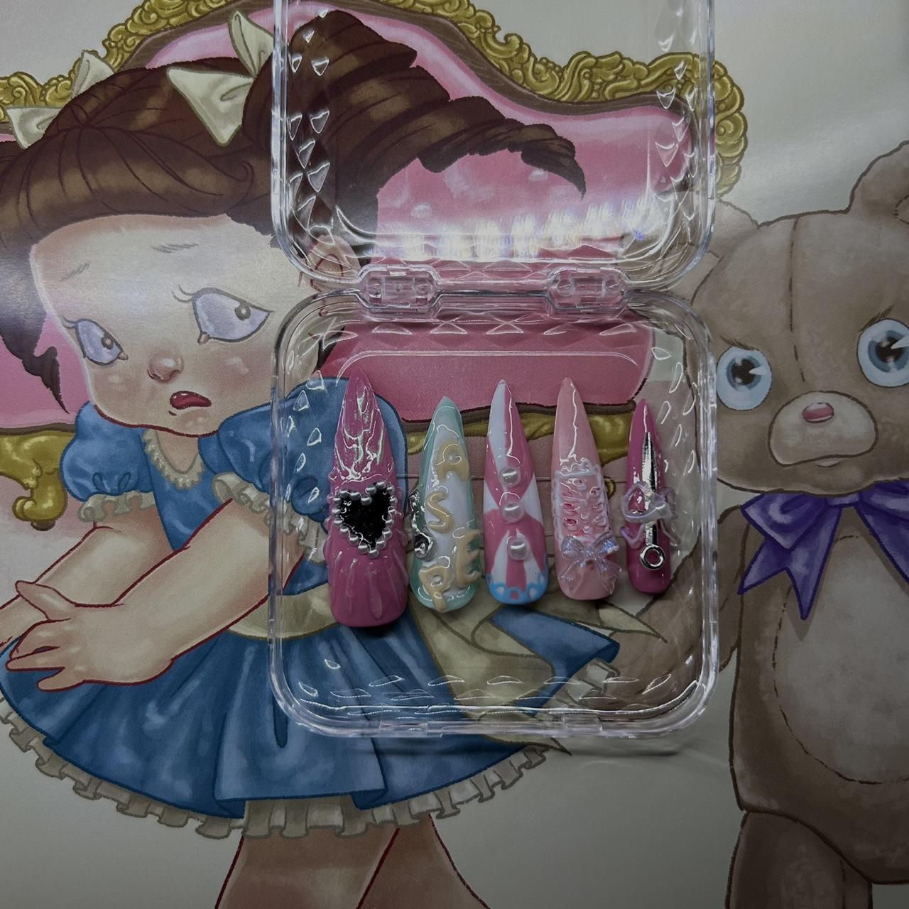 Custom Melanie Martinez K-12 nails 💒 🌟DONT BUY... - Depop