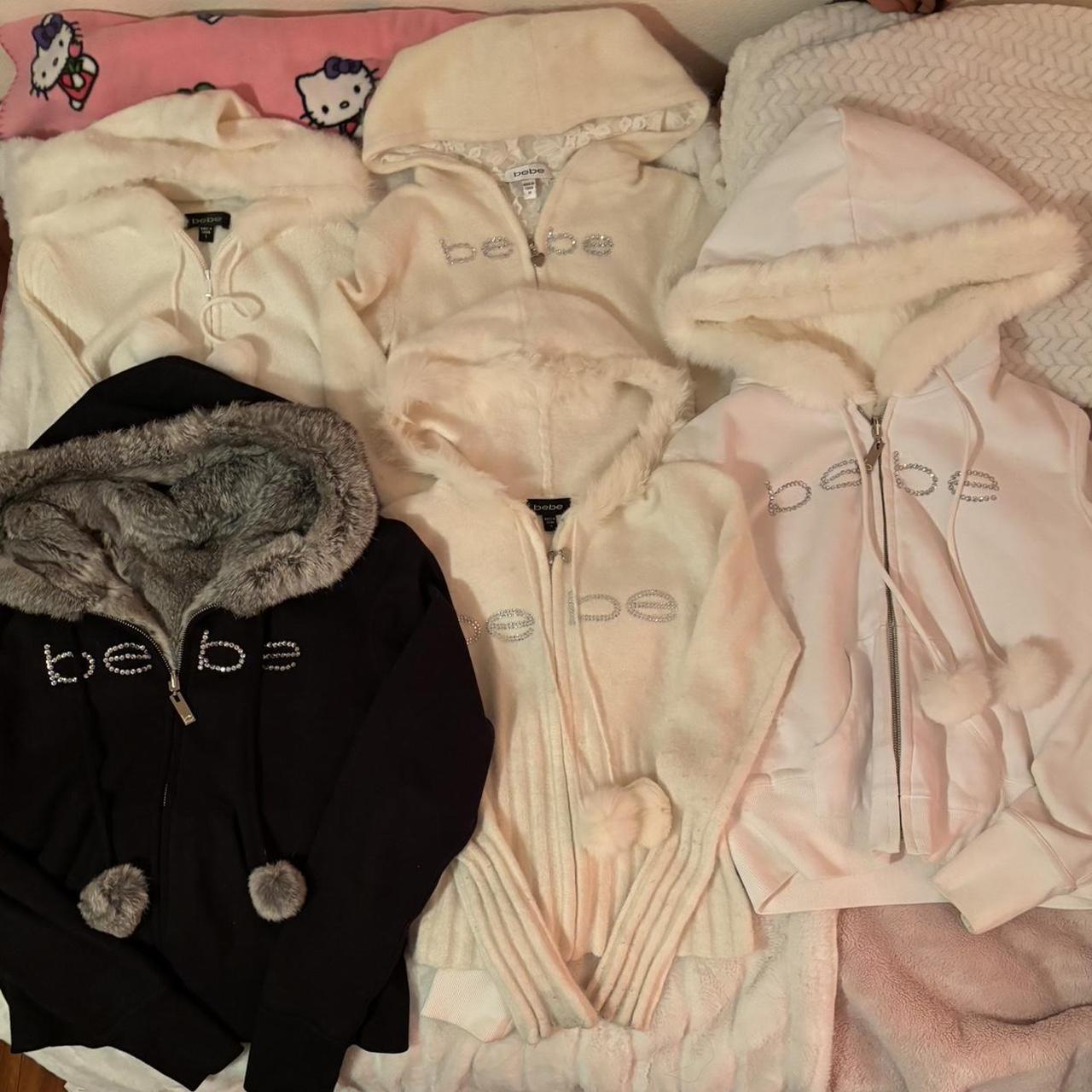 Bebe Sweaters with Pom Poms sizes from small to... - Depop