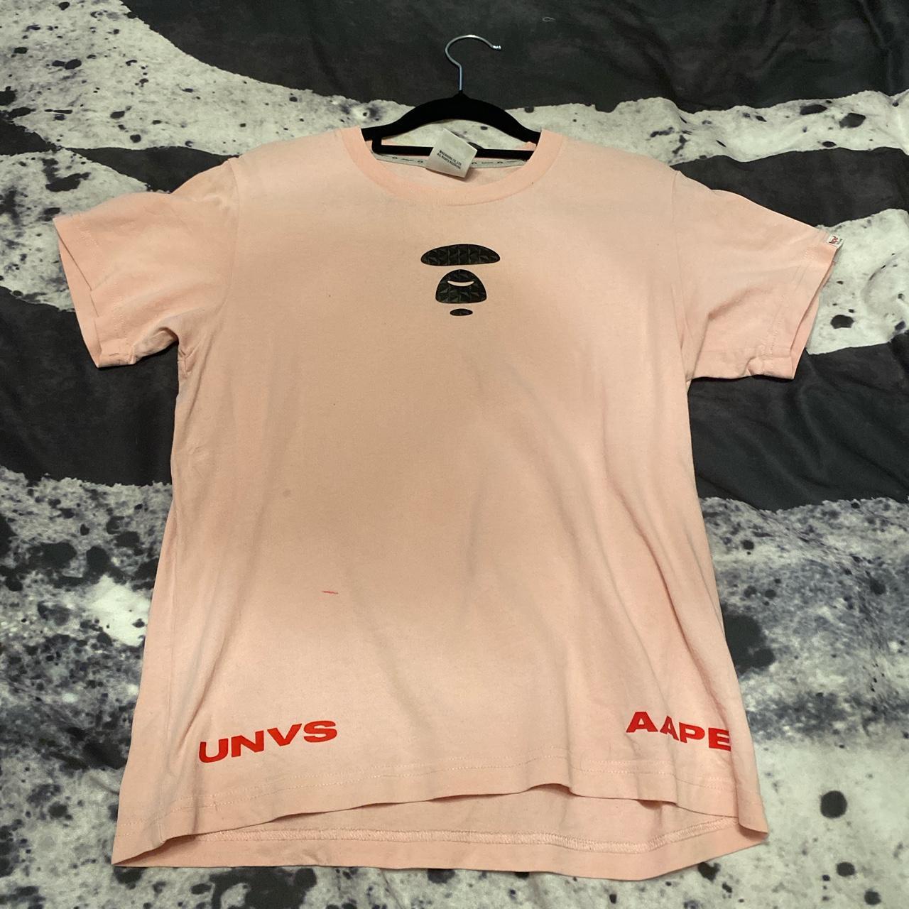 bape shirt cool graphic on the back - Depop