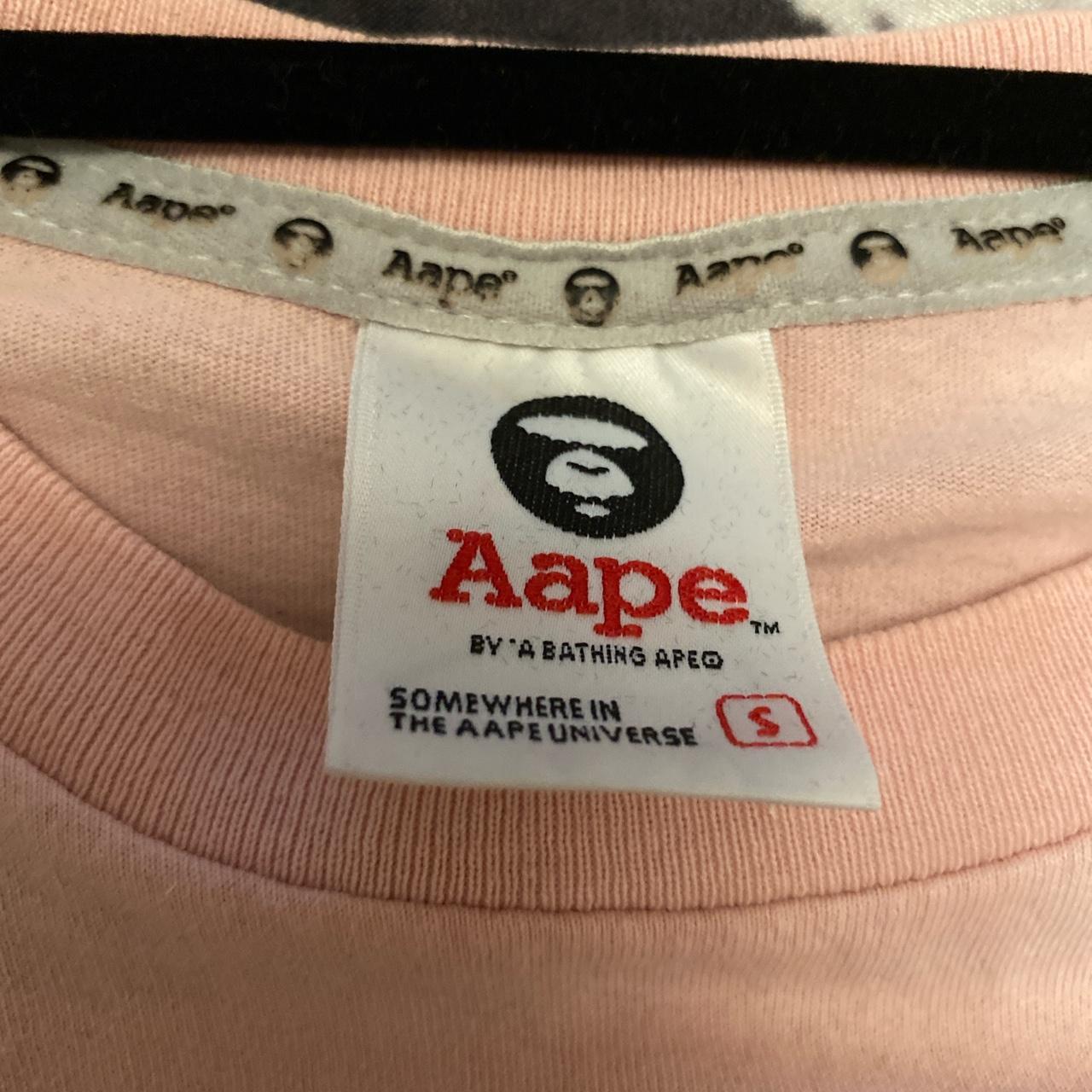 bape shirt cool graphic on the back - Depop