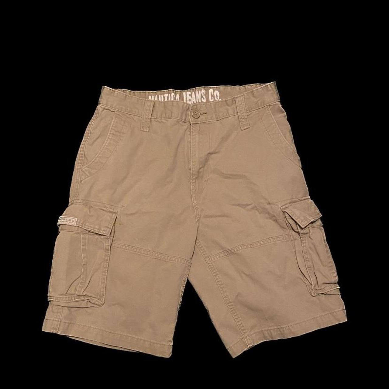Khaki cargo jorts FIRE JORTS SIZE 32 - Depop