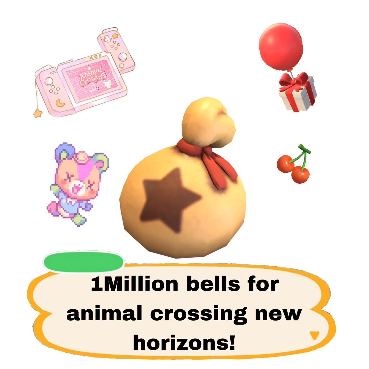 1 million bells for acnh!! #animalcrossing #bells... - Depop