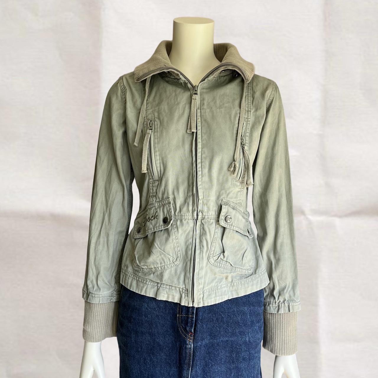 90s hooch utility jacket such a cool green vintage... - Depop