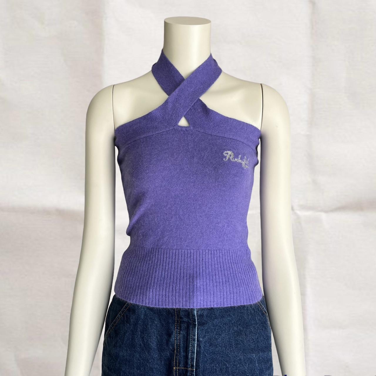 Punkyfish Women's Purple Vest | Depop