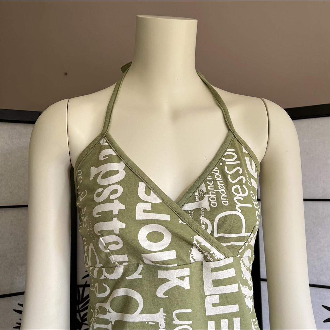 90s italian vintage graphic halter top the cutest... - Depop