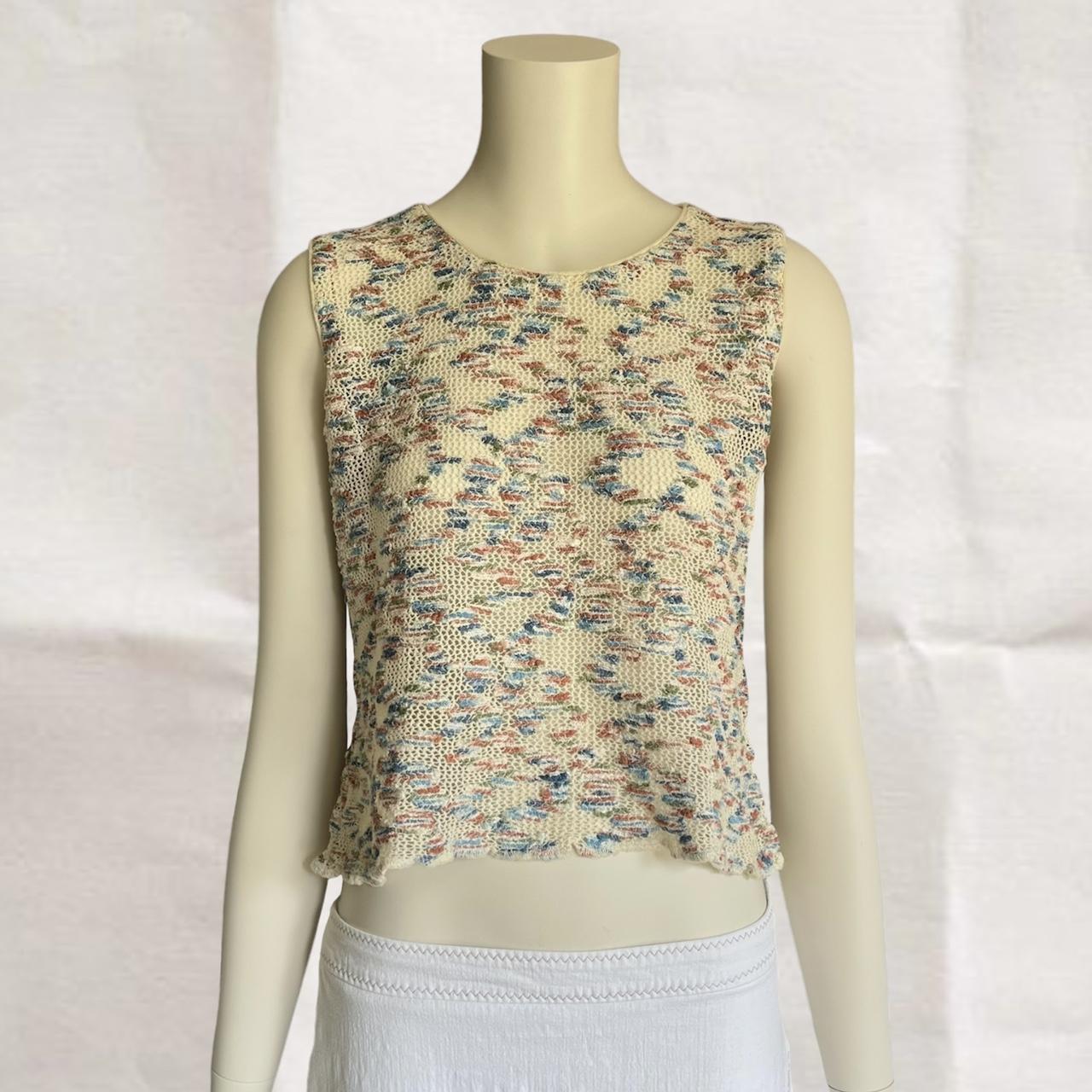 90s italian vintage knit top amazing vintage... - Depop