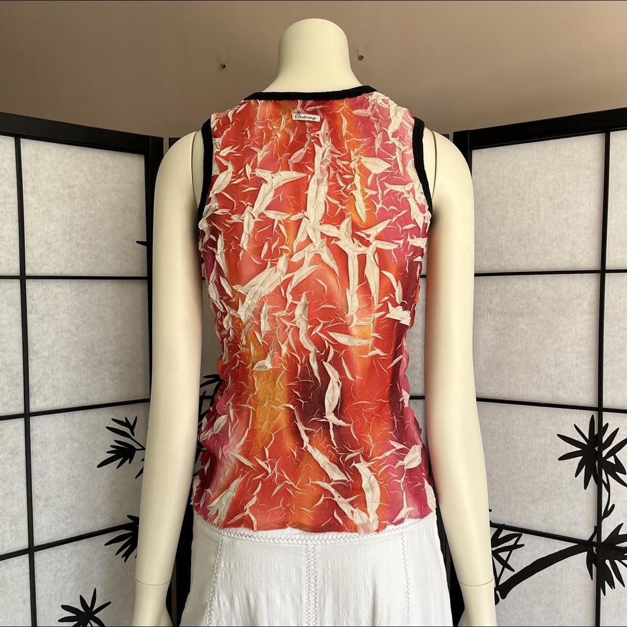 90s archive firetrap mesh tank top super cool... - Depop