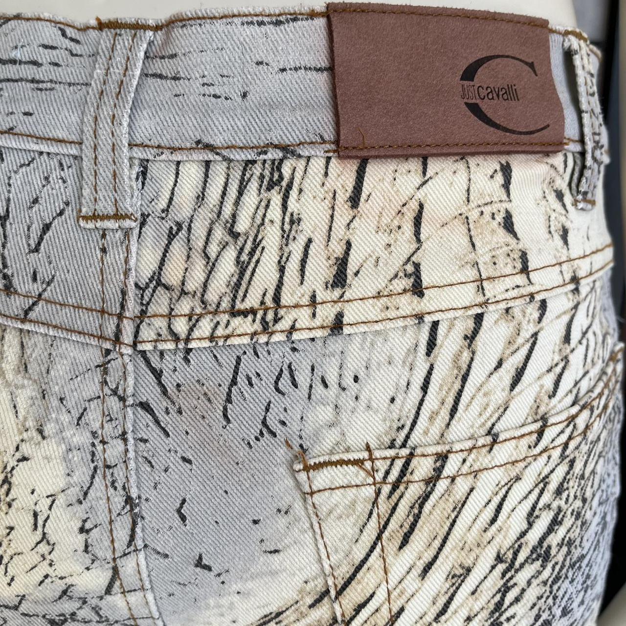 90s roberto cavalli graphic jeans stunning vintage... - Depop