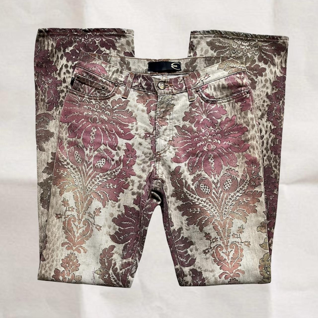 90s roberto cavalli graphic jeans stunning vintage... - Depop