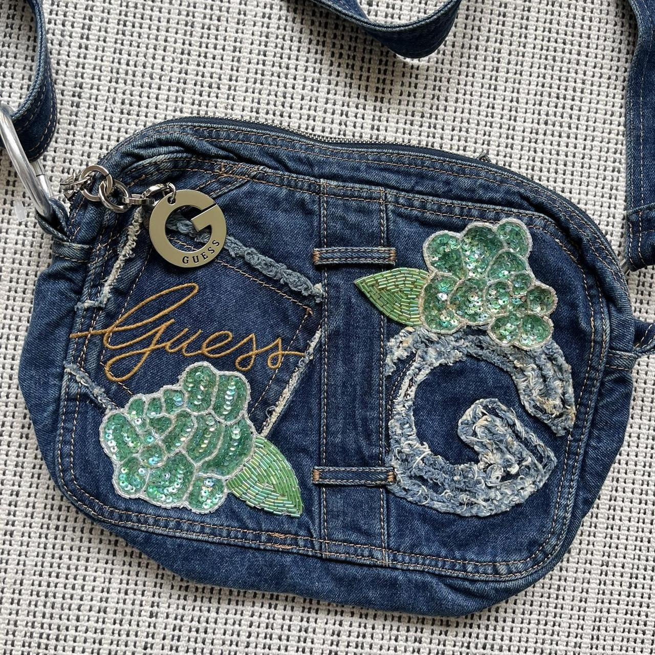 90s guess denim crossbody bag amazing vintage guess... - Depop