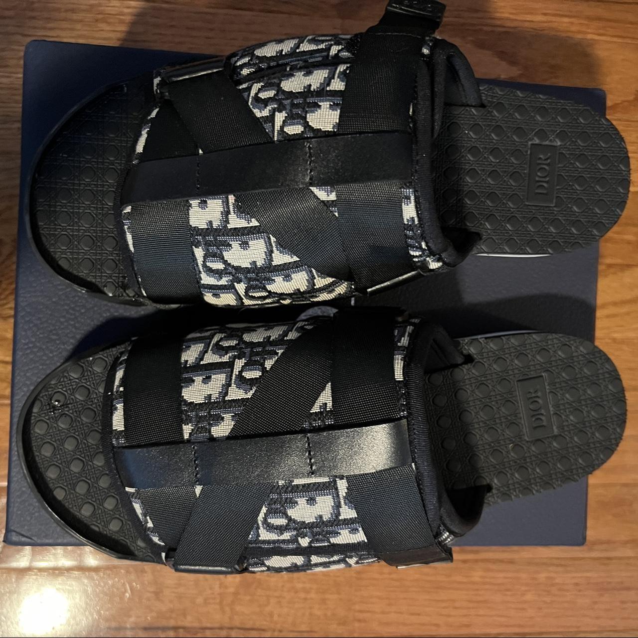 Dior slides good condition size 12 runs small so... - Depop