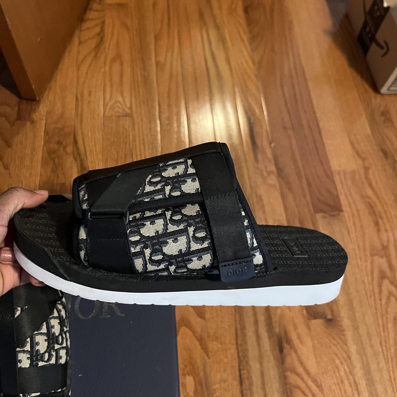 Dior slides good condition size 12 runs small so... - Depop