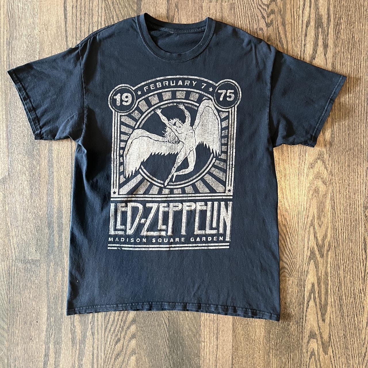 Mens Black Led Zeppelin graphic tee shirt Size XL In... - Depop