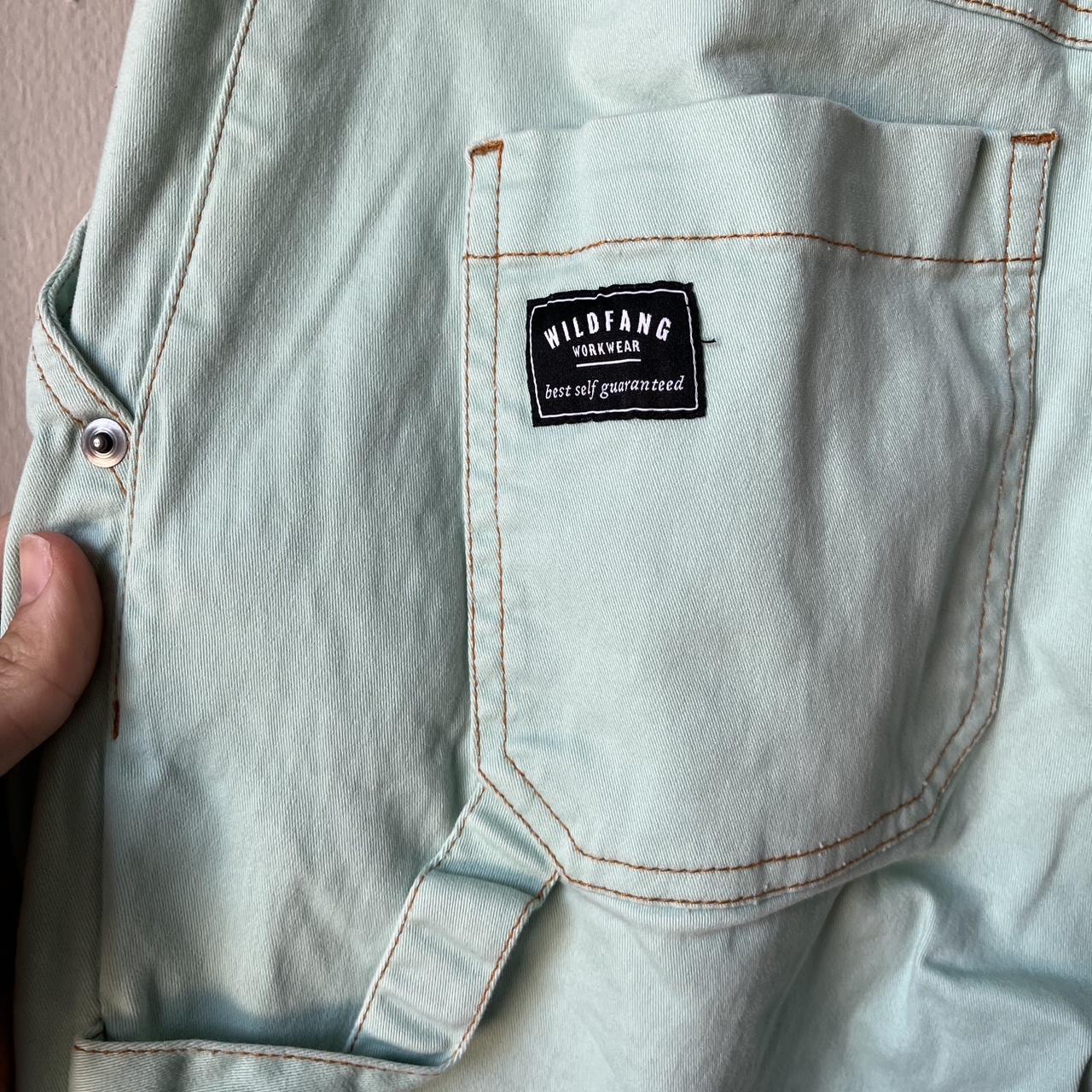 Wildfang mint green work pants, only worn twice.... - Depop
