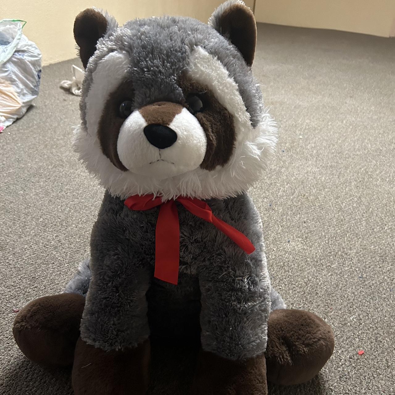 LARGE RACCOON PLUSHIE #toy #plushie #raccoon... - Depop