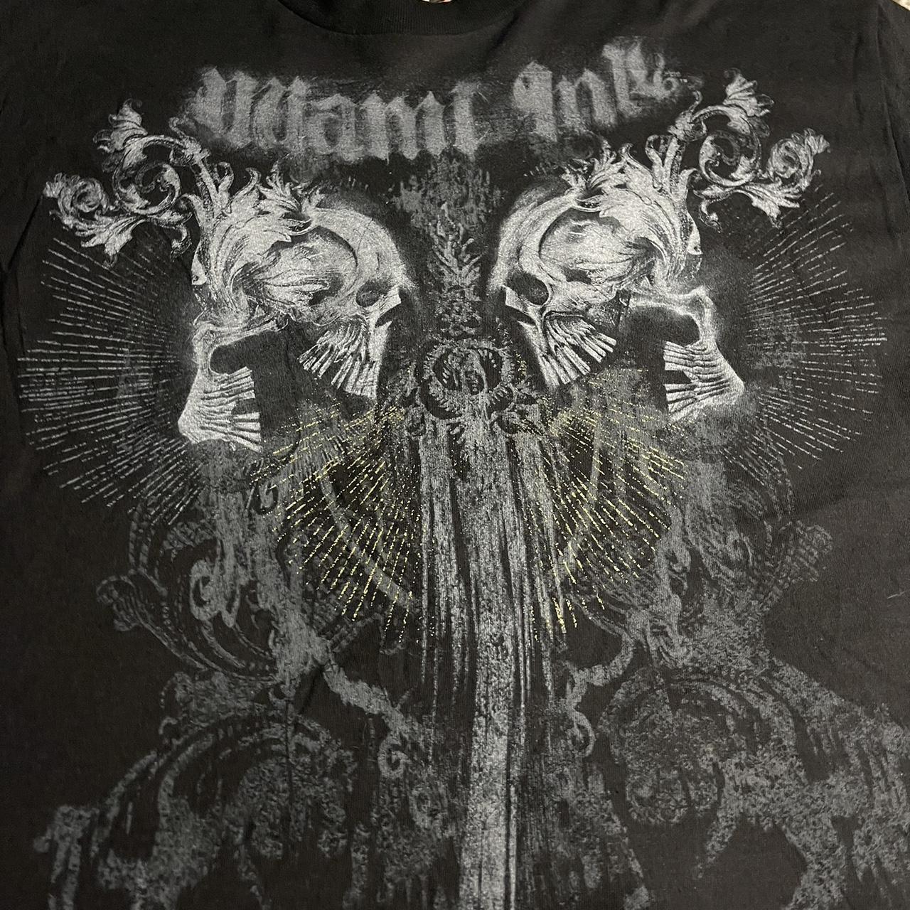 Y2k Miami ink shirt Size XL #affliction #miamiink... - Depop