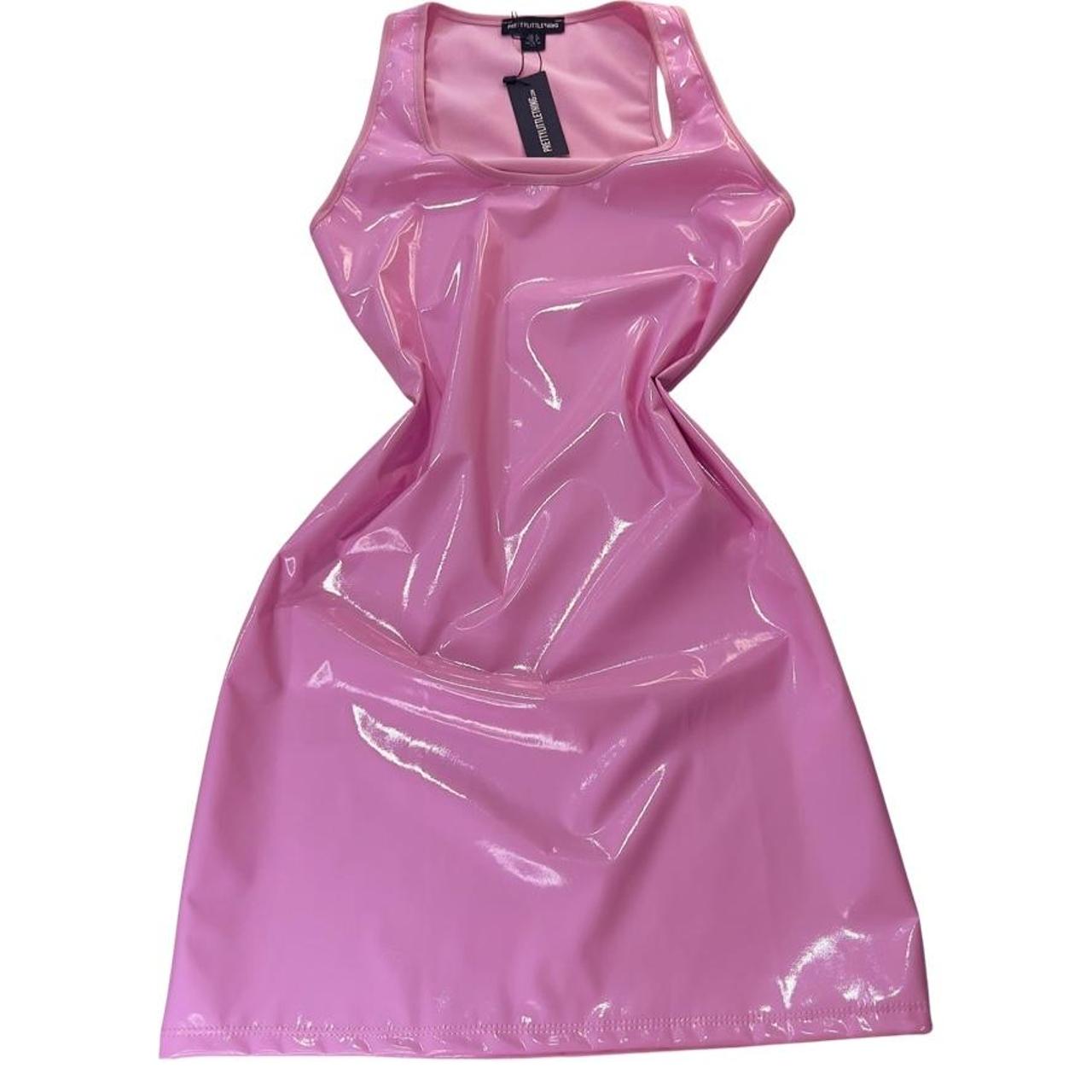 *NEW* PRETTY LITTLE THING PVC MINI DRESS | BUBBLE... - Depop