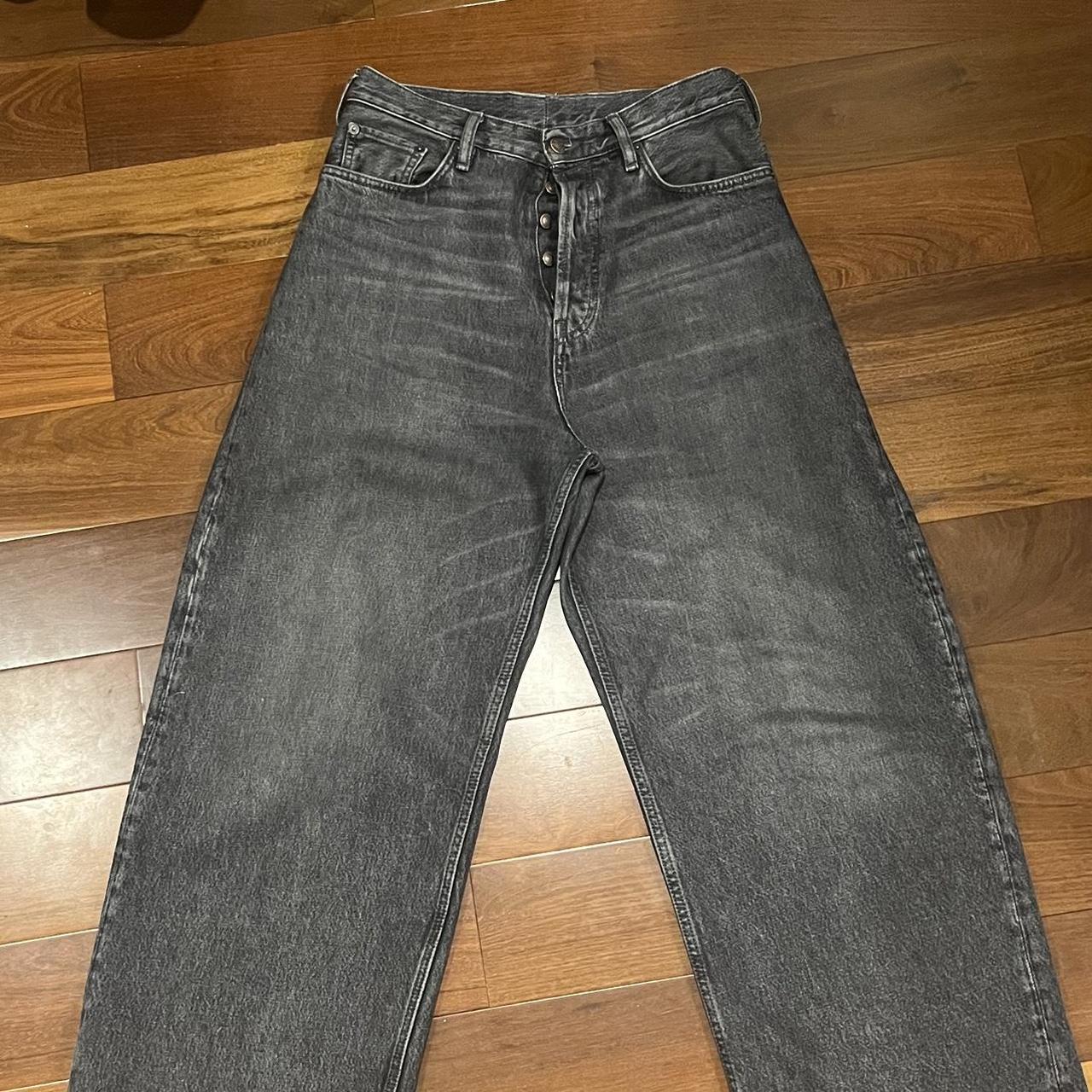 Acne Studios 1989 Jeans Ash Black Waist measures... | Depop