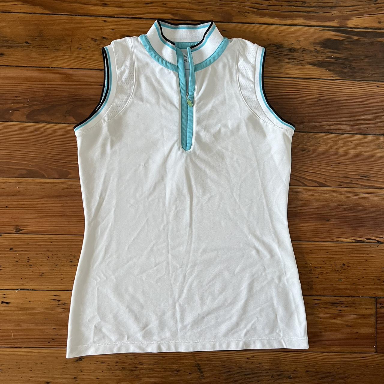 Vintage zip up athletic top! So cute and sporty... - Depop