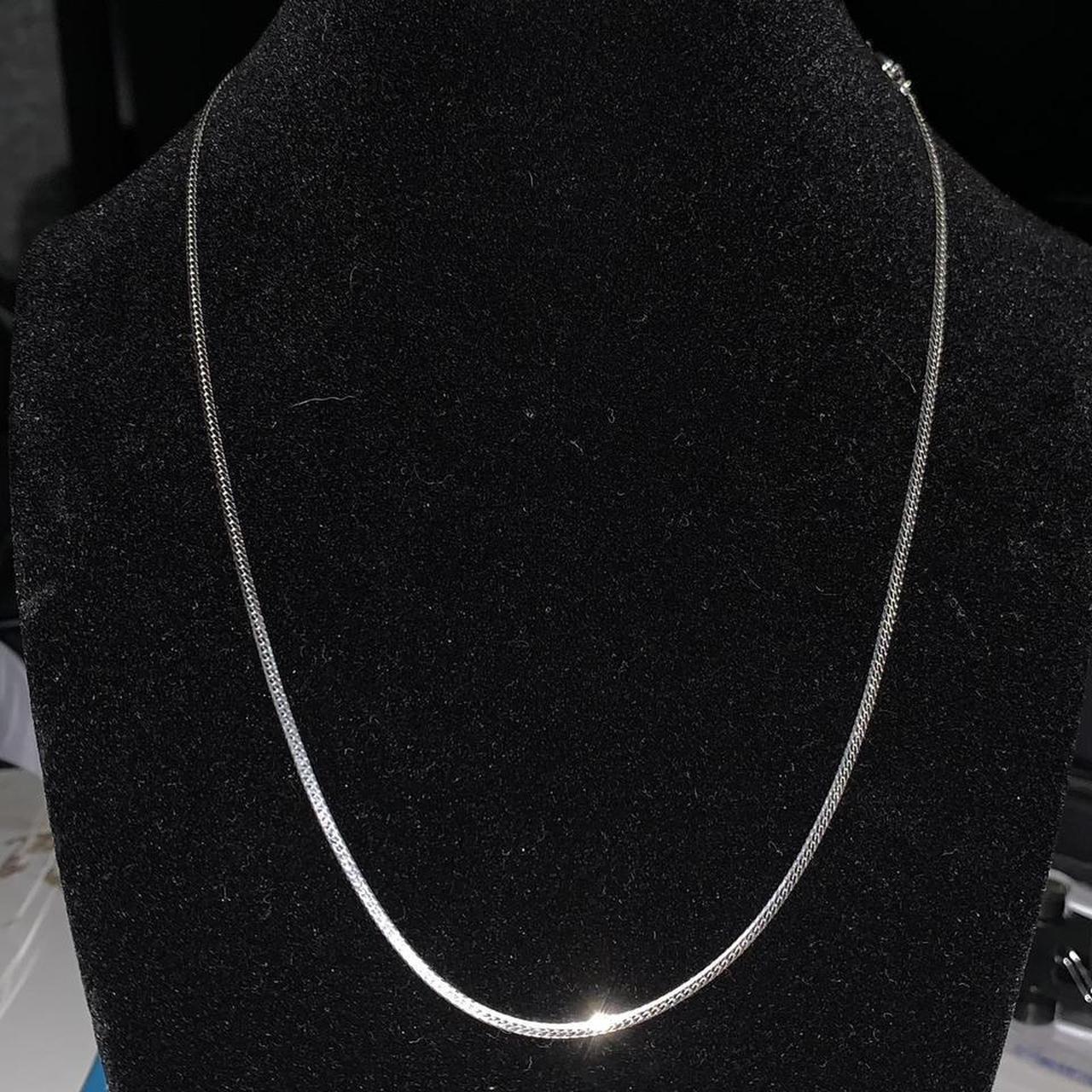 serpentine .925 sterling silver snake chain... - Depop