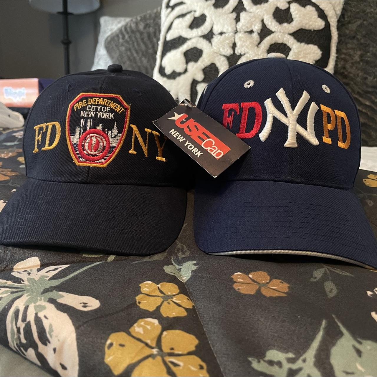 New York PD & FD Hat Bundle Style : both strap... - Depop