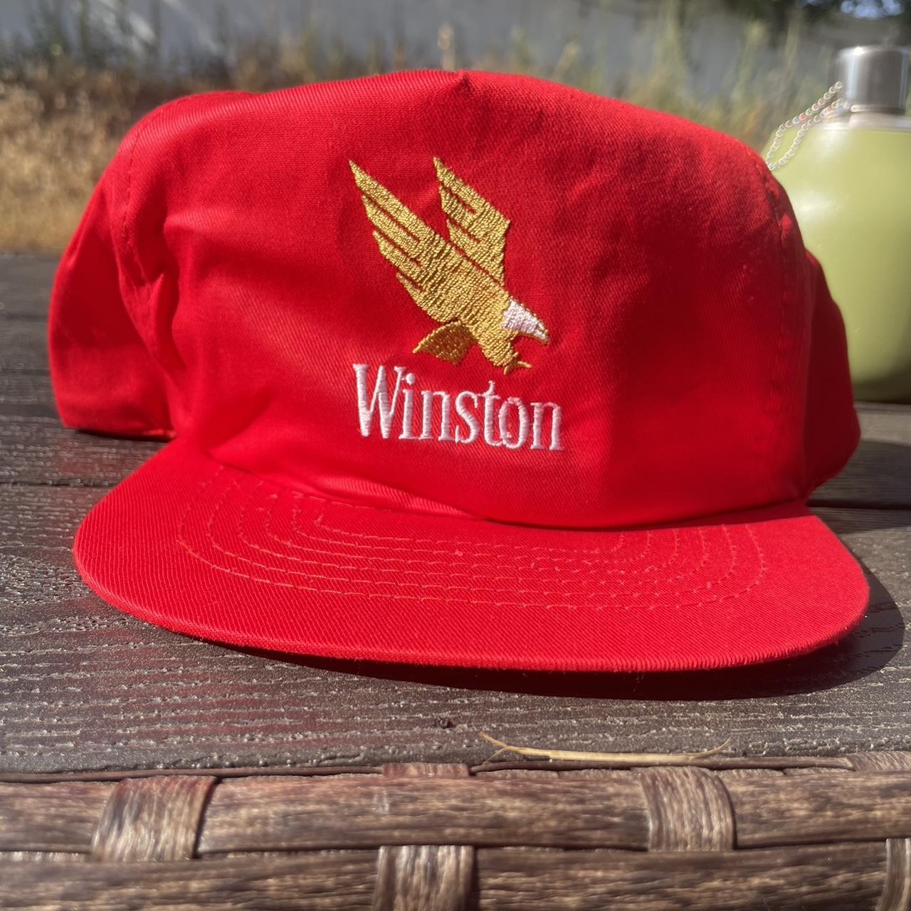 Vintage Winston Cigarette Trucker Hat Condition 8/10... - Depop