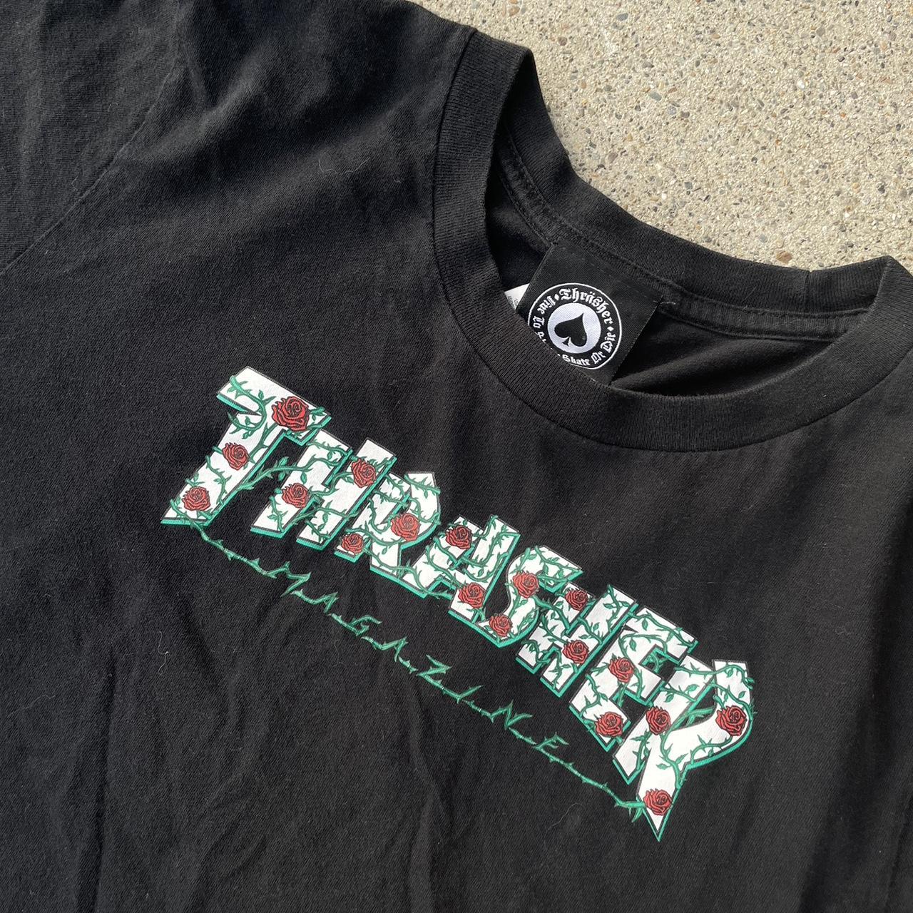 NWOT Thrasher Thorned Rose T - Shirt Never been... - Depop