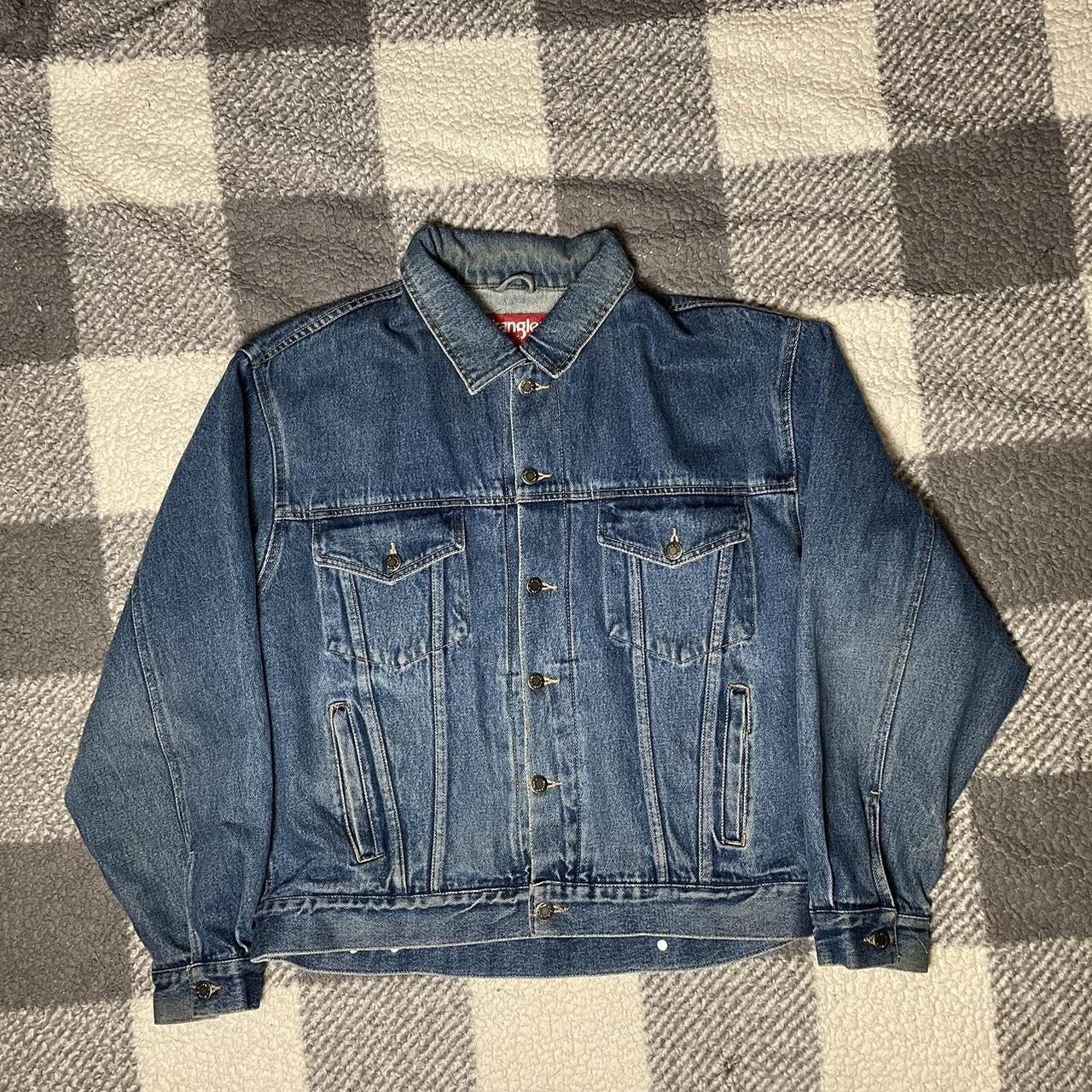 Vintage Wrangler Retro Denim Jacket Size men’s... - Depop
