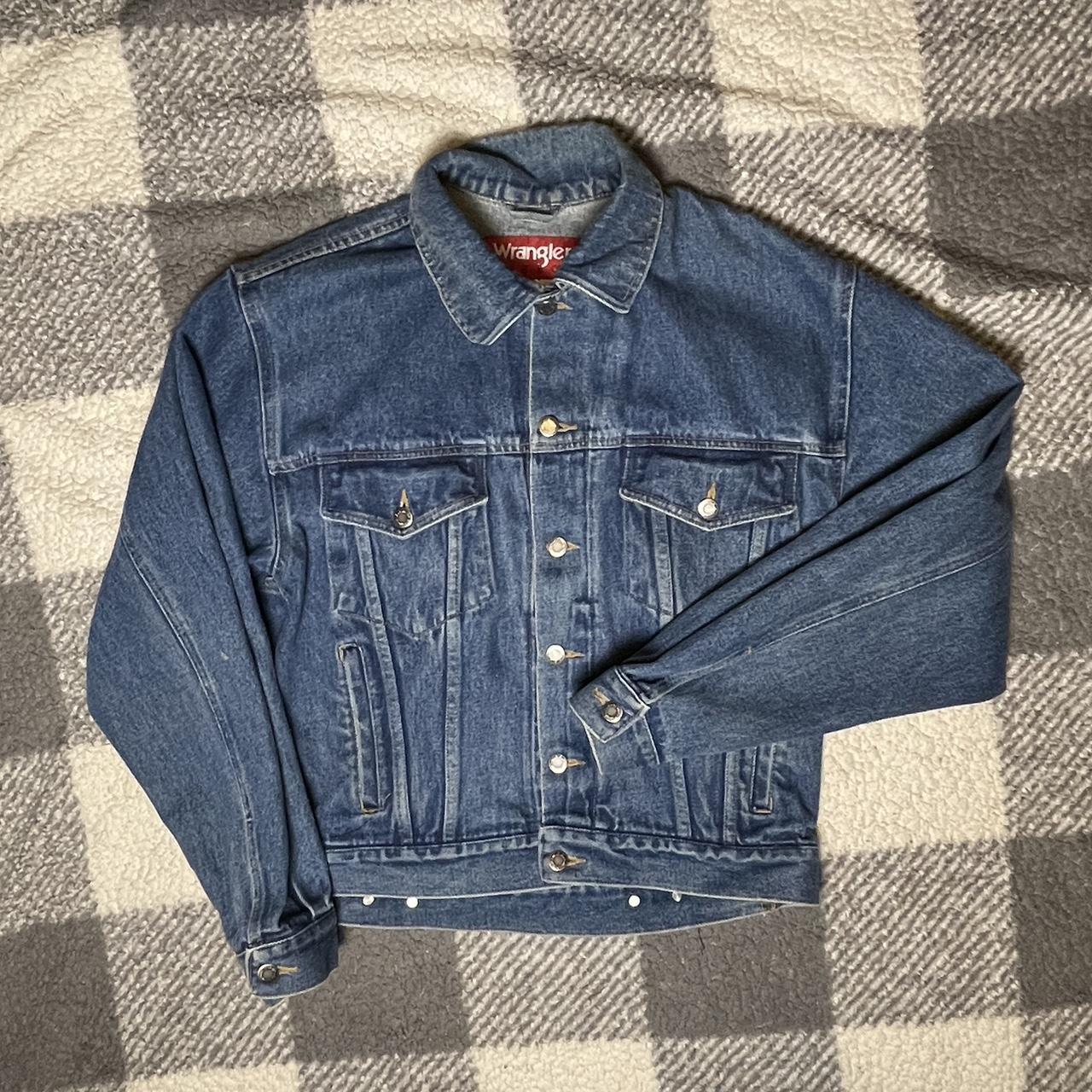 Vintage Wrangler Retro Denim Jacket Size men’s... - Depop