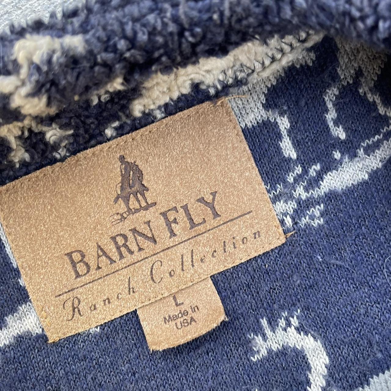 Vintage Deep Pile Fleece Barn Fly ‘Ranch Collection’... - Depop