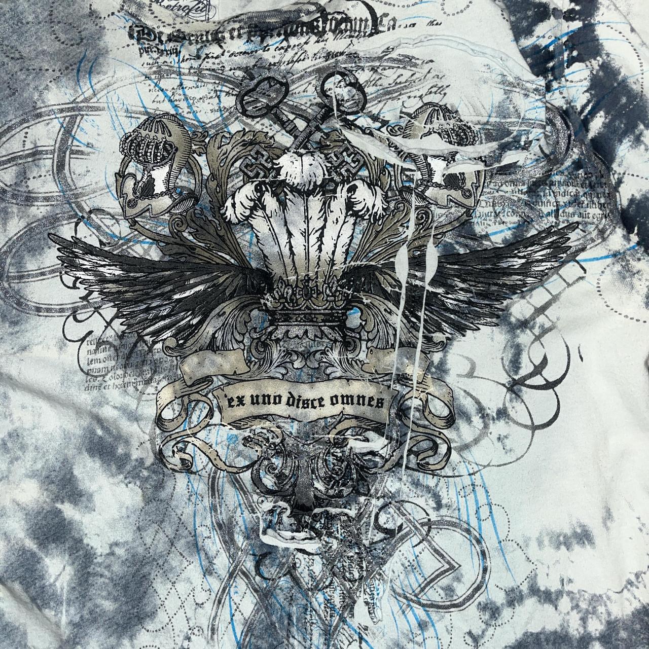 Super cool affliction like design shirt Size Medium... - Depop