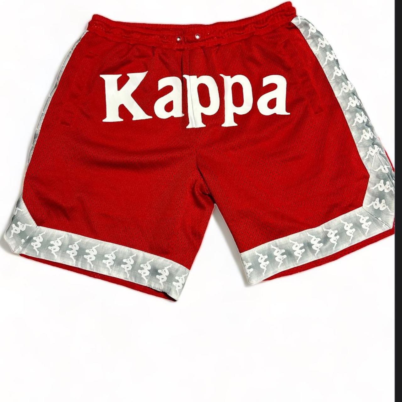 Kappa Red basketball shorts Size Xl #thrift... - Depop