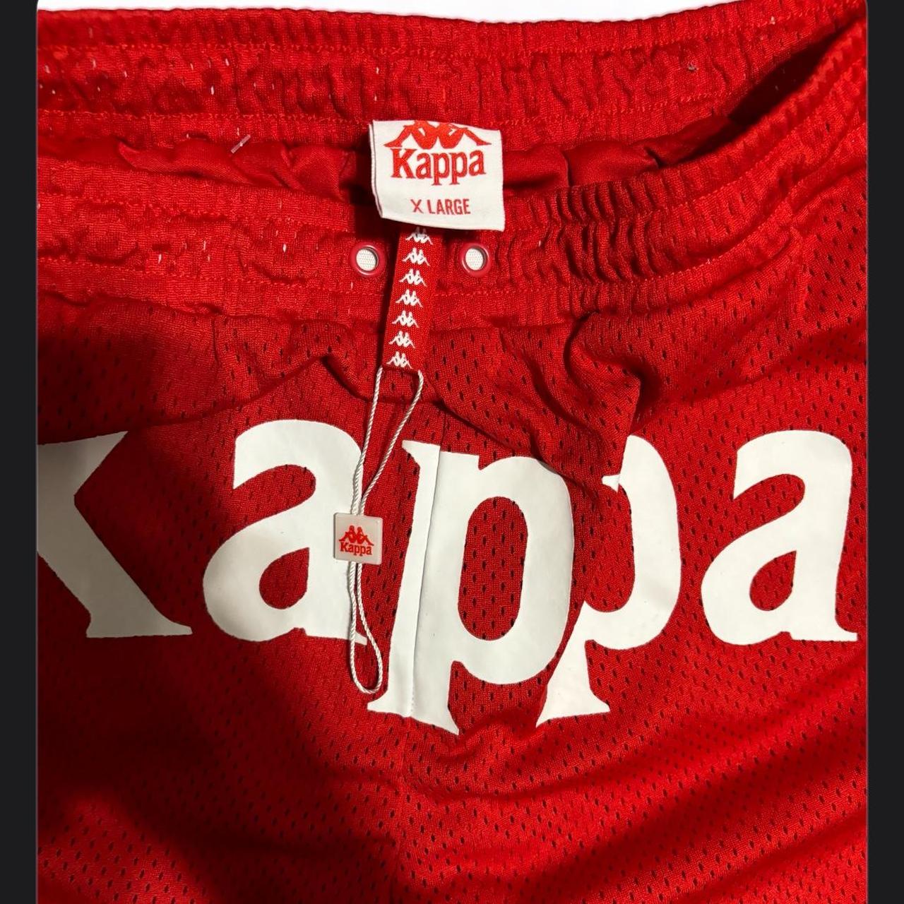 Kappa Red basketball shorts Size Xl #thrift... - Depop