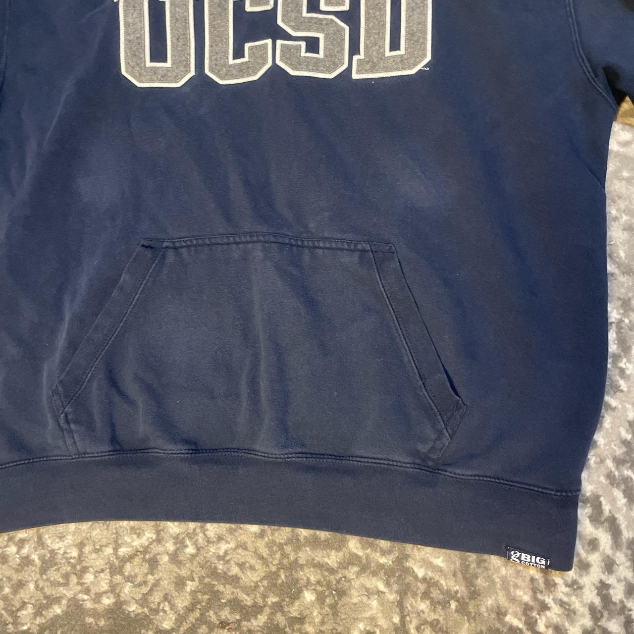 UCSD Hoodie No rips Just fading 27 chest 26.5... - Depop