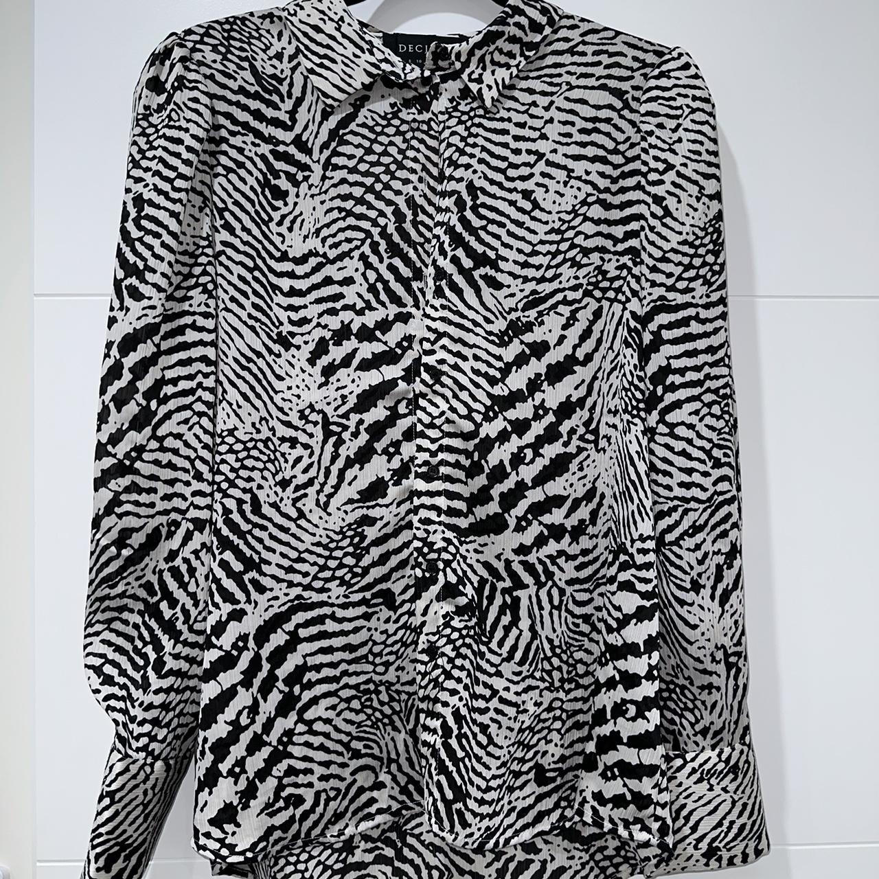 Decjuba Zebra Blouse - Depop