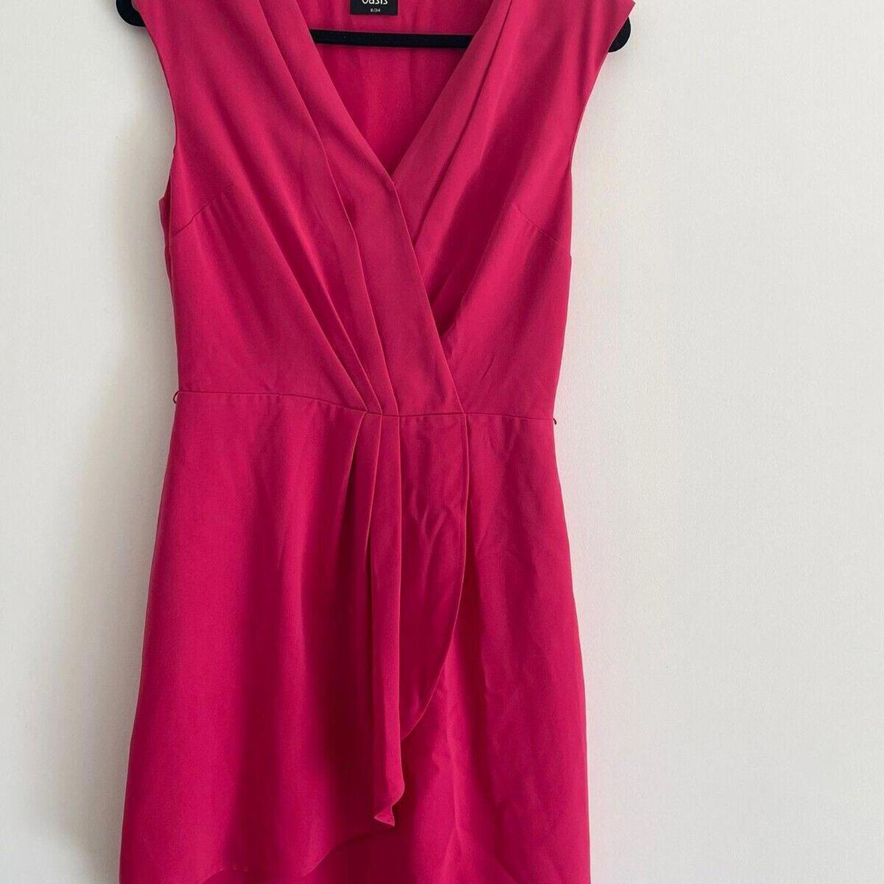 Item: Pink Wrap Dress Brand: OASIS Size: 8 Material:... - Depop