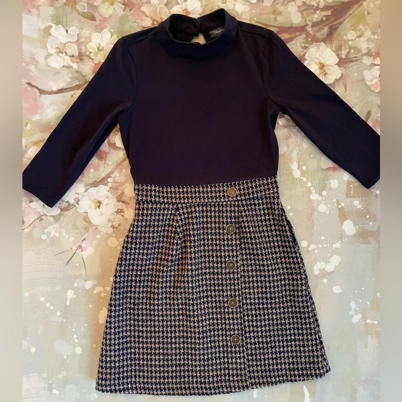 ModCloth Tweed Button Dress Sz S Mod Cloth Size... - Depop
