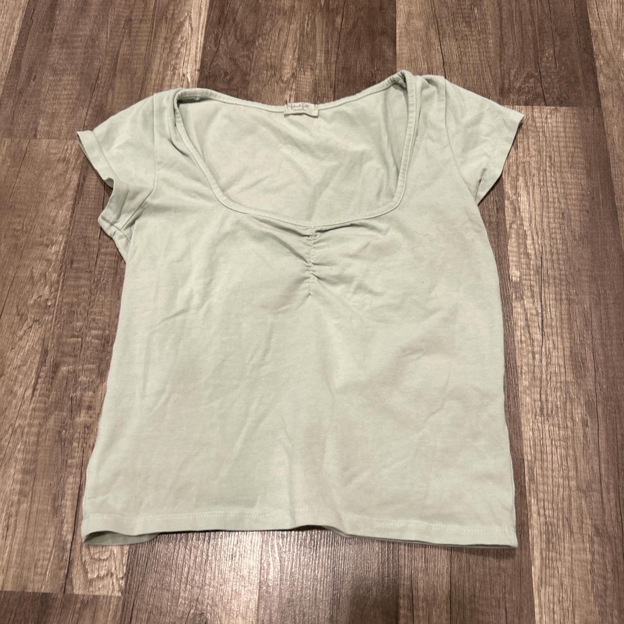brandy melville sage mabel top! so flattering and... | Depop