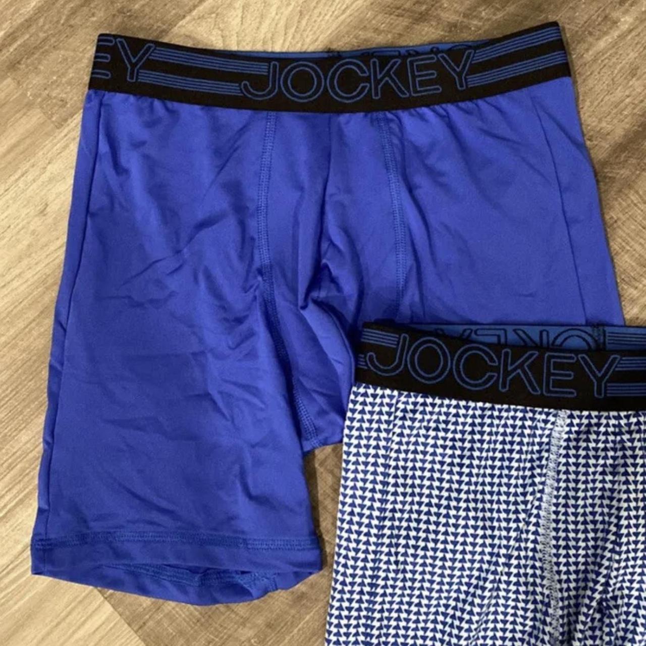 Jockey Men's Blue Boxers-and-briefs | Depop