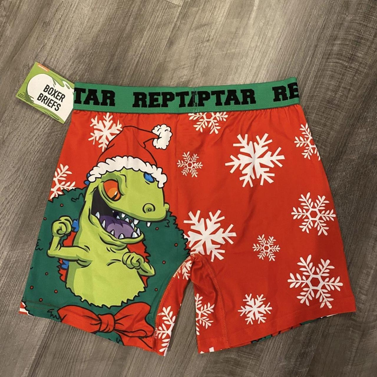 All I Want For Christmas In Reptar Boxer Brief -... - Depop