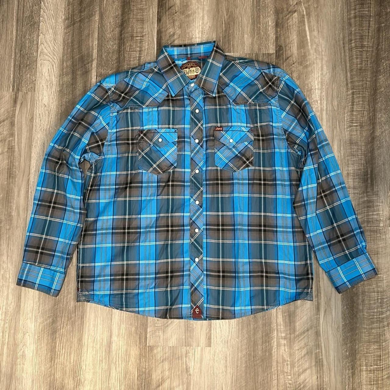 Rafter-C Red Dirt Collection Western Long Sleeve... - Depop