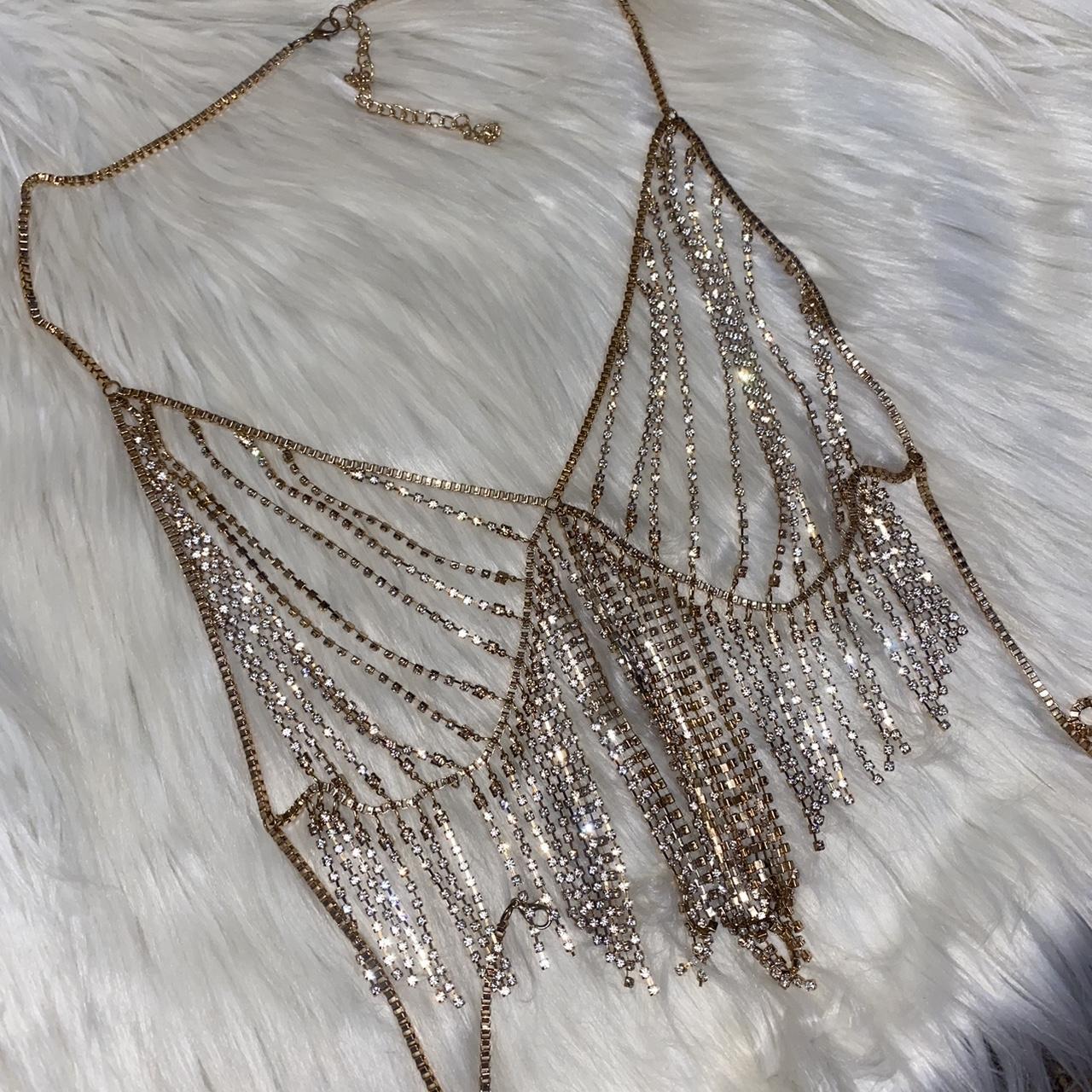 Women's Gold Bikinis-and-tankini-sets | Depop