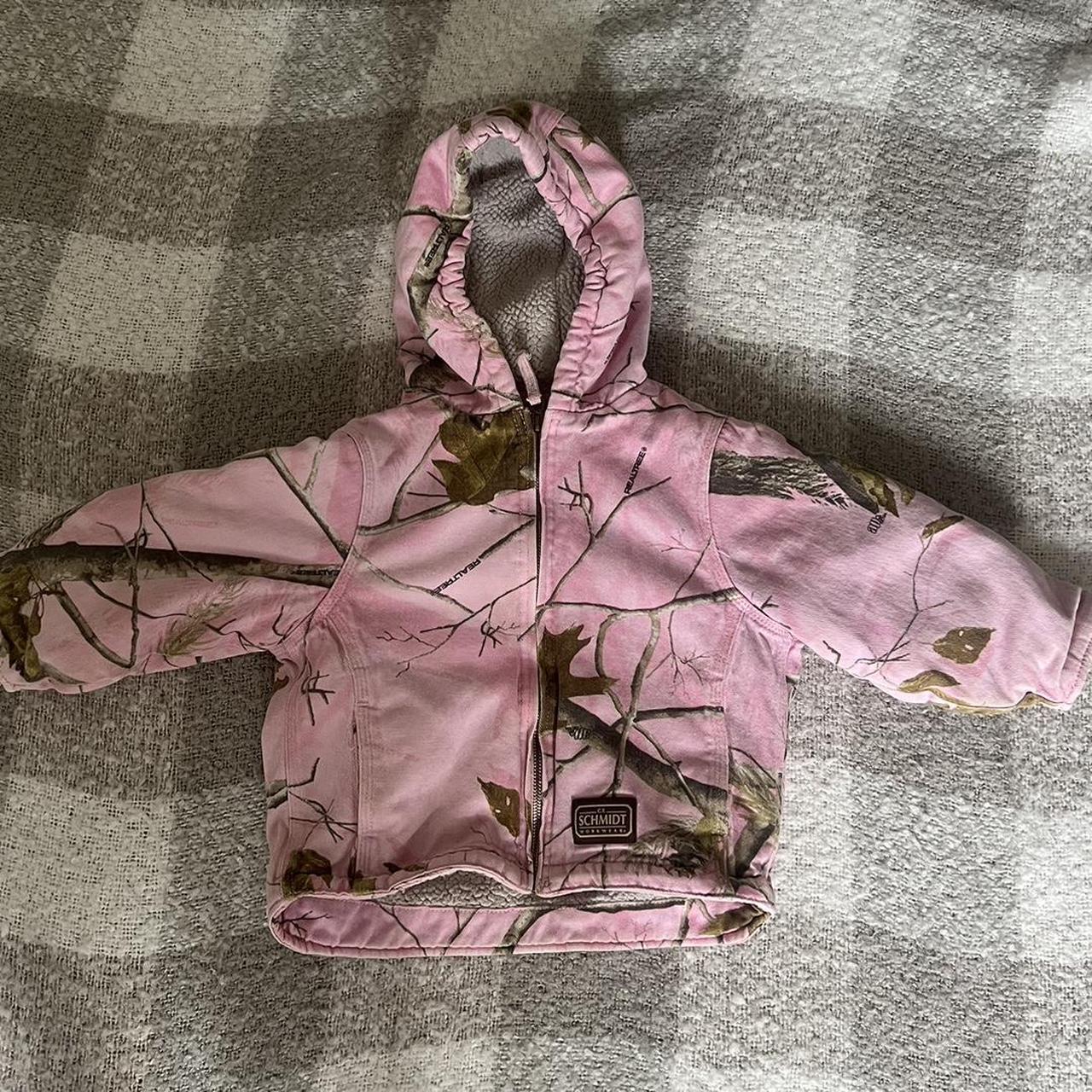 Rare Vintage Real Tree Kids Pink Camo... - Depop
